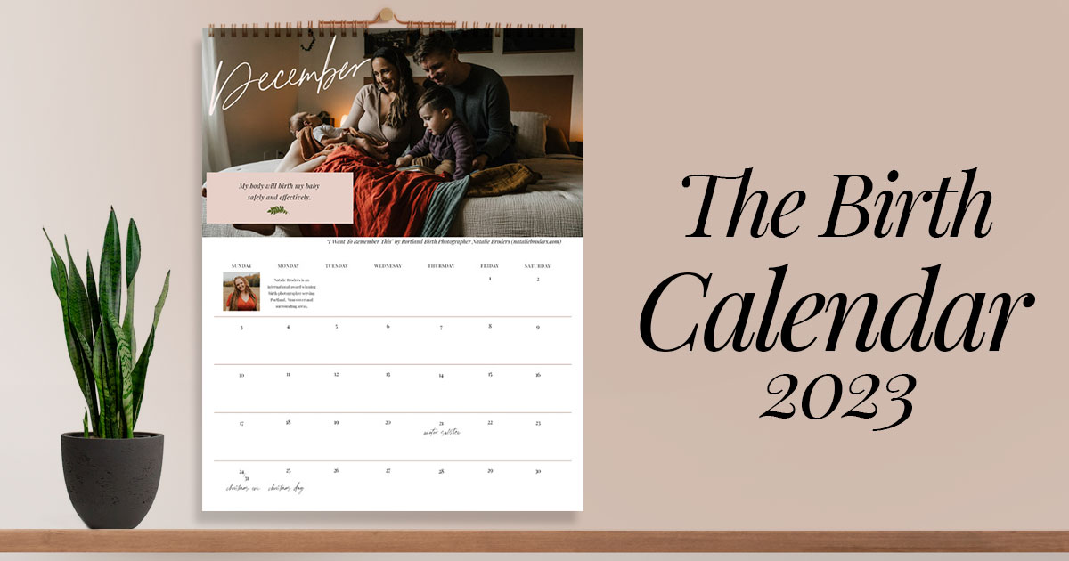 2023 Birth Calendar - Midwife Gift, Doula Gift, Expecting Parent Gift