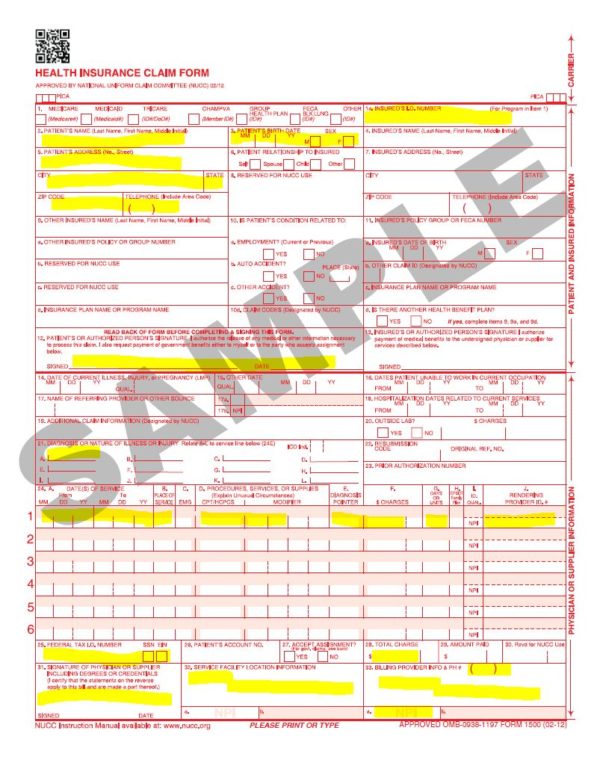 Required Fields for 1500 Claim Form - Portland Birth Photographer ...