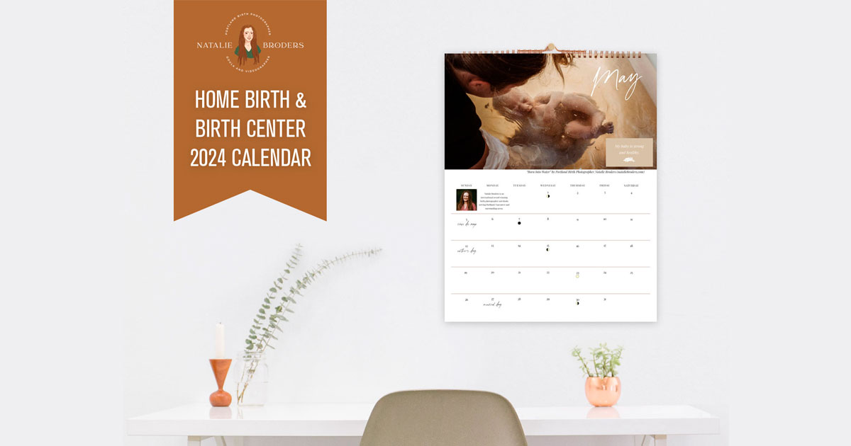 2024 Birth Calendar - Midwife, Doula, Nurse, Expecting Parent Gift